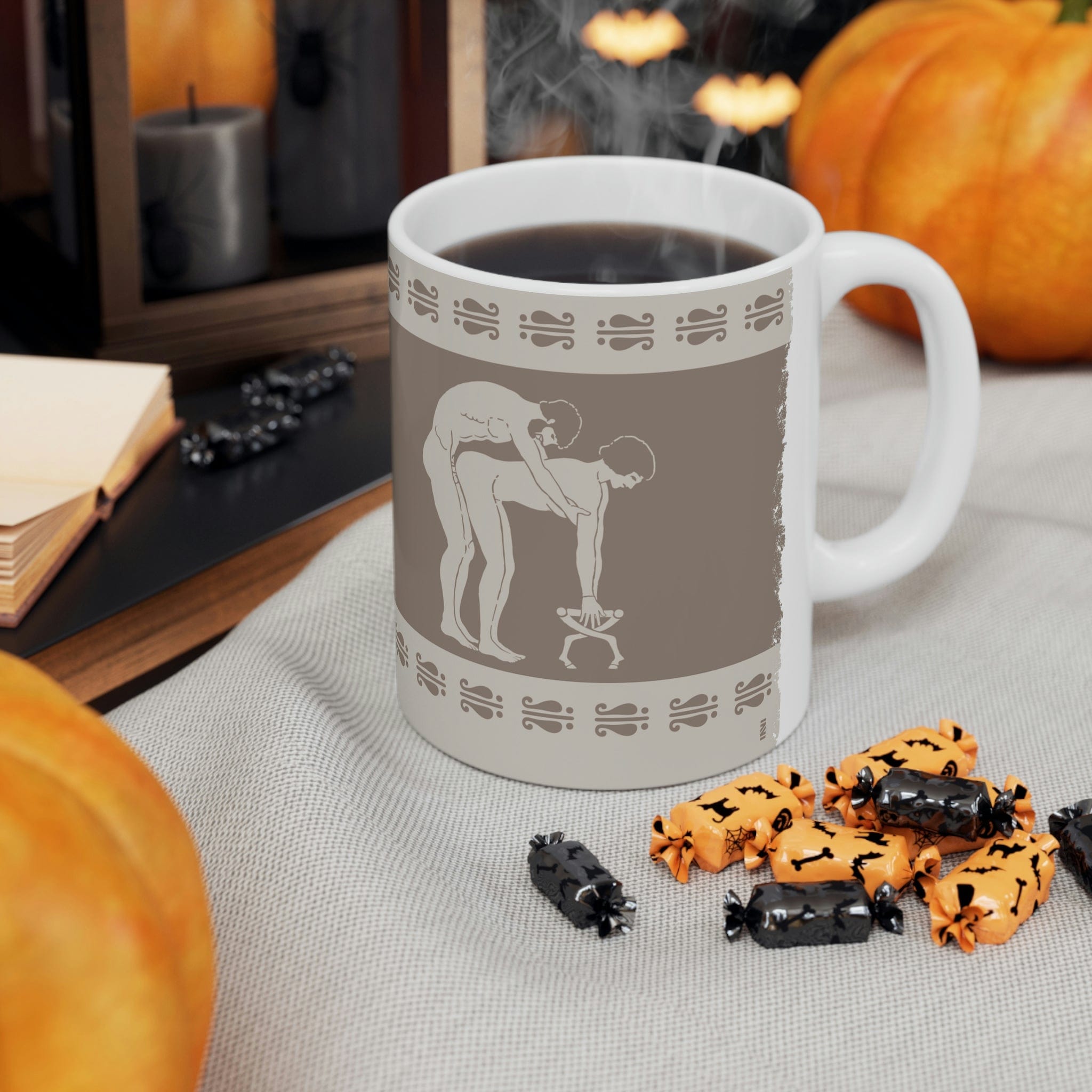 Birdcage Inspired Greek Boy Dinnerware - Doggy Pattern Ceramic Mug 11o ...