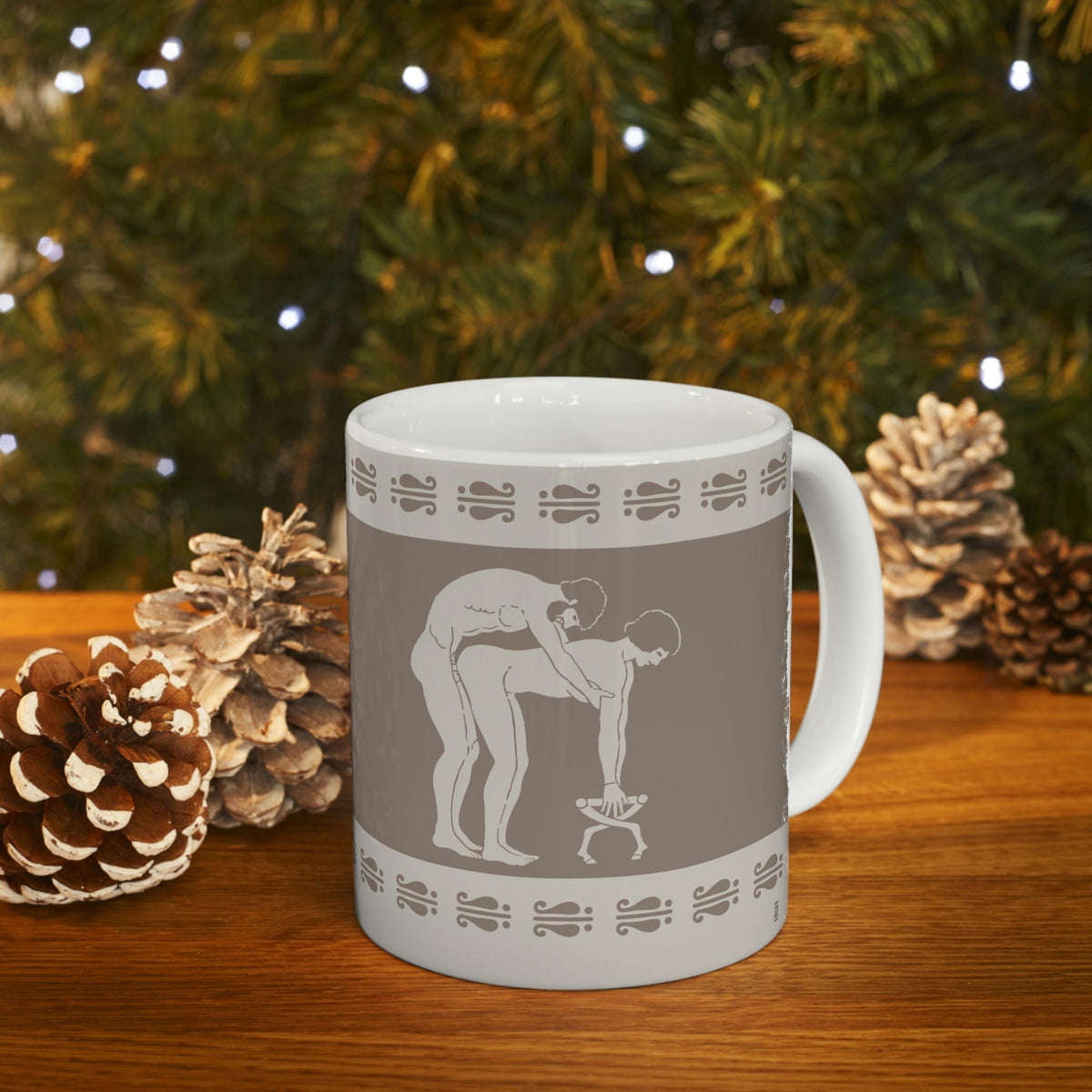 Birdcage Inspired Greek Boy Dinnerware - Doggy Pattern Ceramic Mug 11o ...