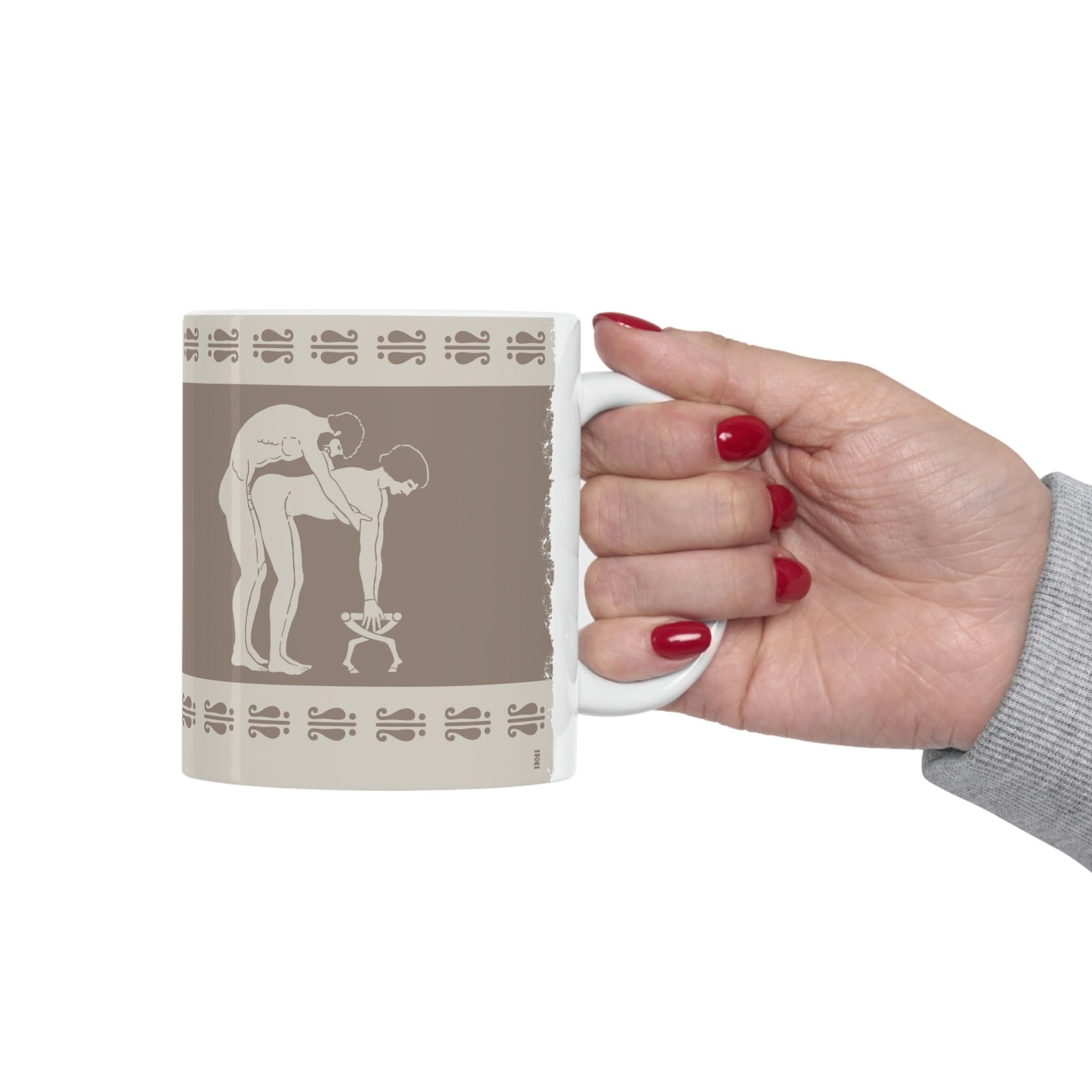 Birdcage Inspired Greek Boy Dinnerware - Doggy Pattern Ceramic Mug 11o ...